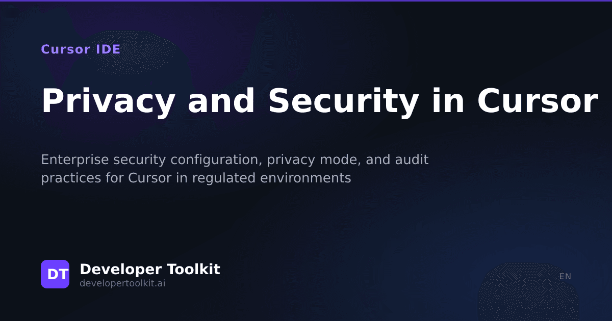Privacy and Security in Cursor | Developer Toolkit