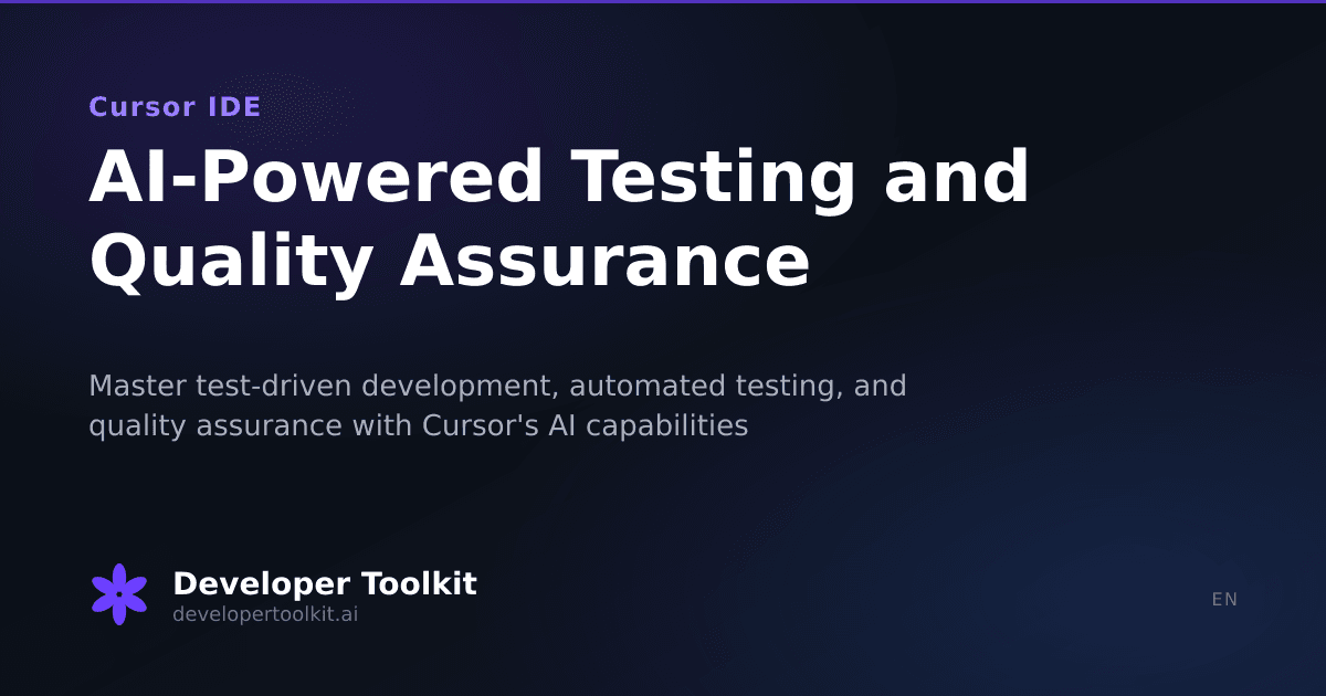 AI-Powered Testing and Quality Assurance | Developer Toolkit